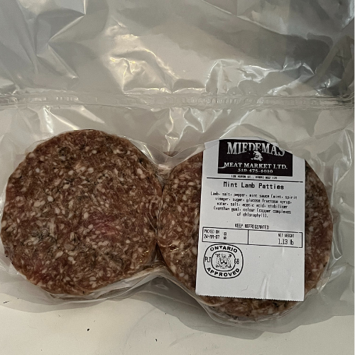 Locally Raised Mint Lamb Burgers - 4 x 113g – Yorkshire Valley Farms