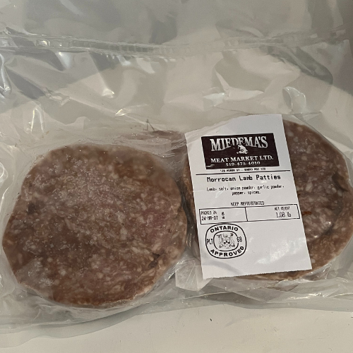 Locally Raised Moroccan Lamb Burgers - 4 x 113g – Yorkshire Valley Farms