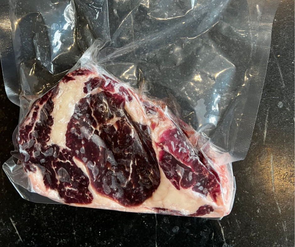 Ontario-Raised Grass-Fed Ribeye Steak, bone-in (~300 - 350g ...